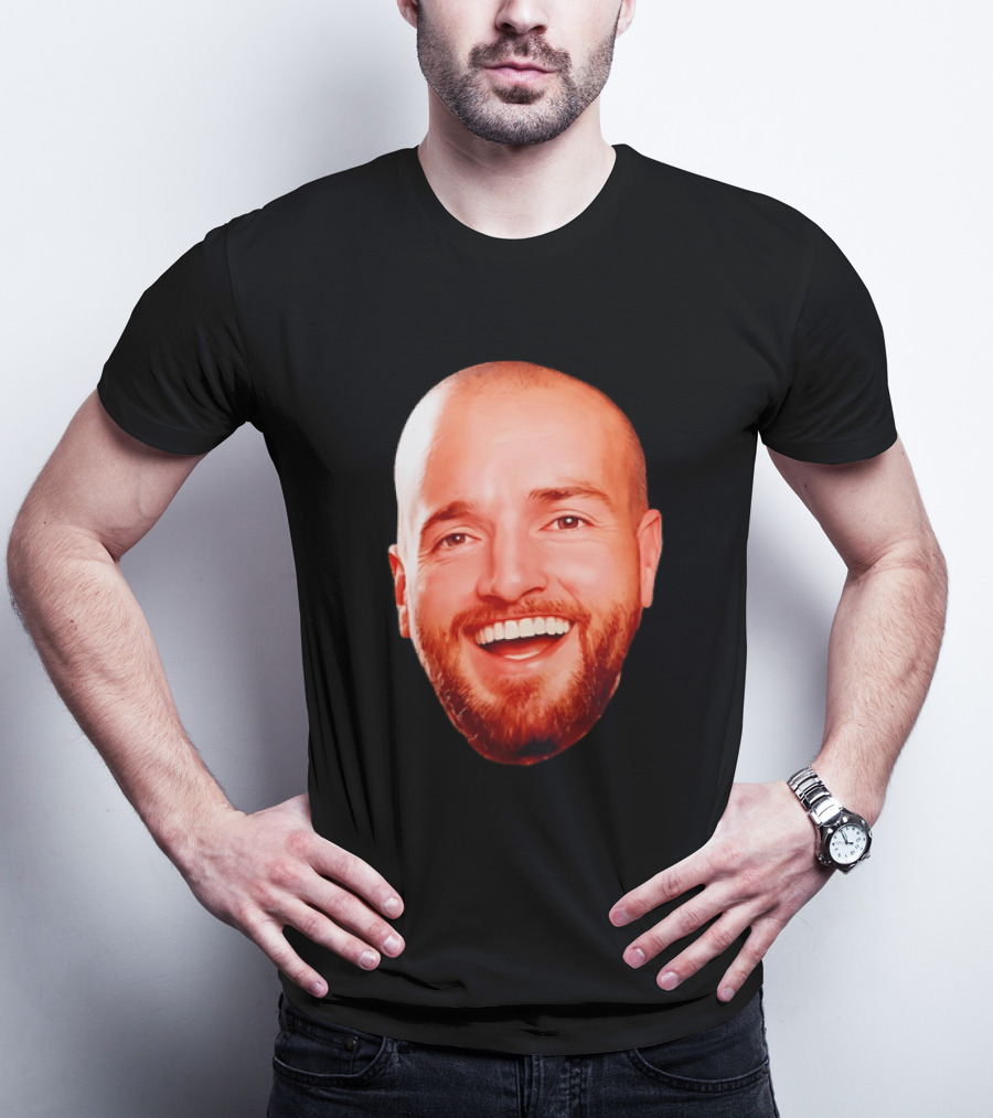 The Smiling Man Happy Face Bold Expression T-Shirt