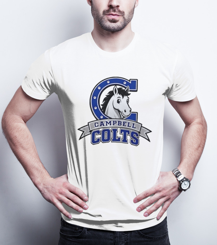 Campbell Colts Athletic Horse T-Shirt