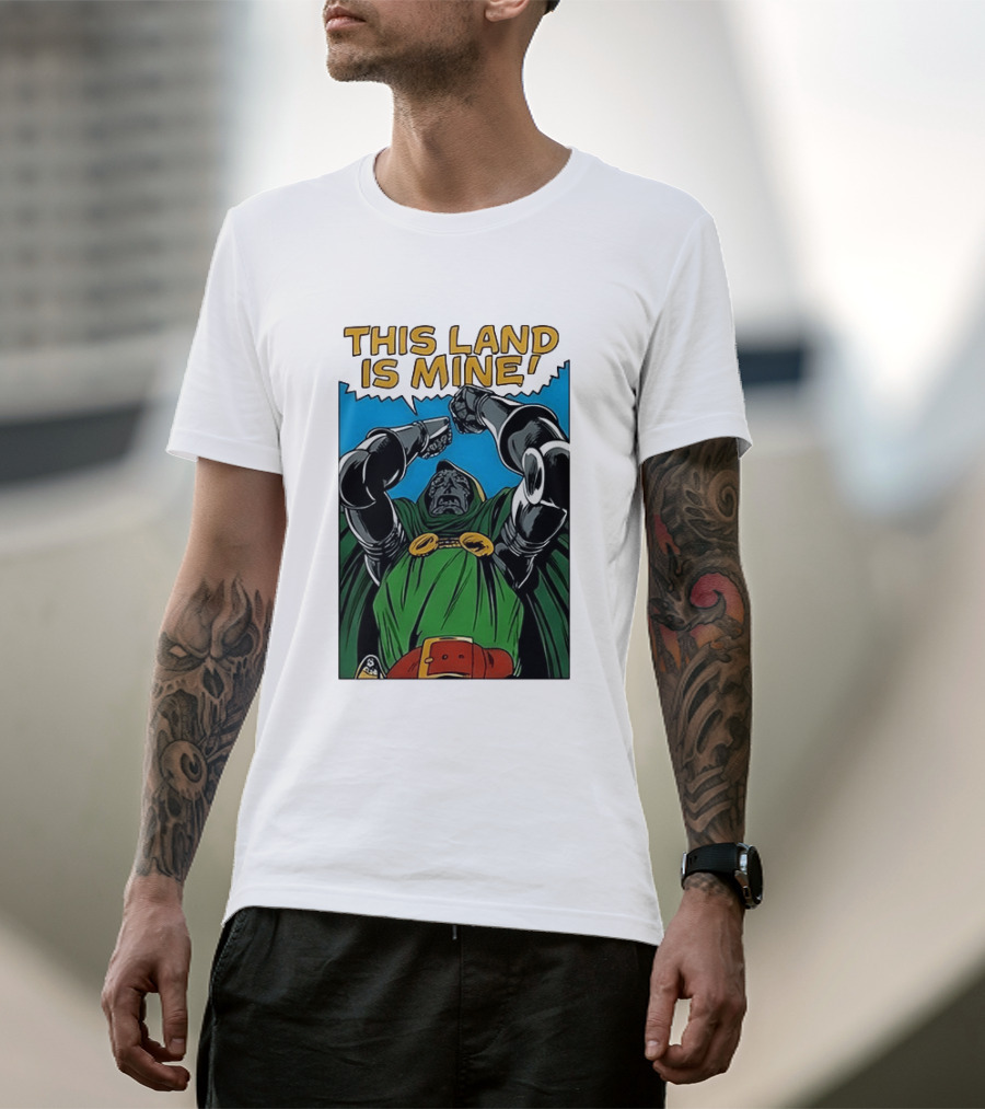 Doctor Doom Marvel Studios This Land Is Mine Vintage Comic T-Shirt