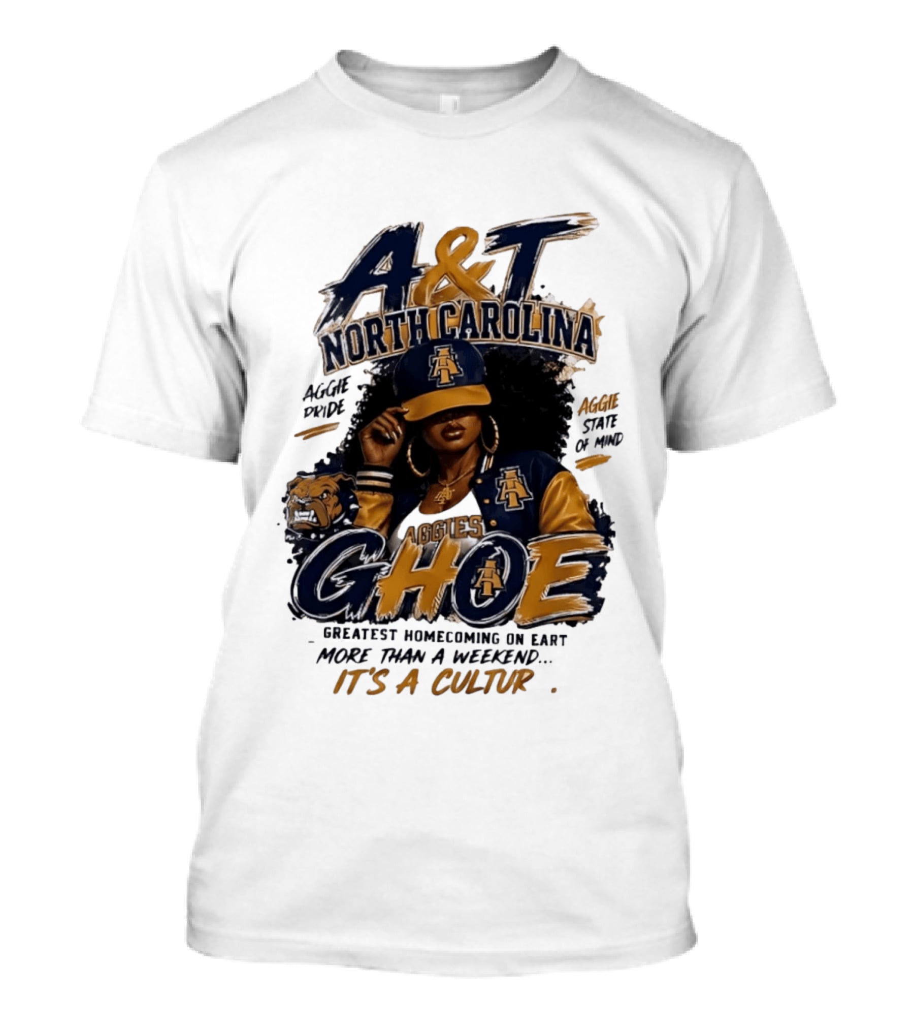 North Carolina A&T Aggie Pride GHOE Greatest Homecoming On Earth Culture T-Shirt