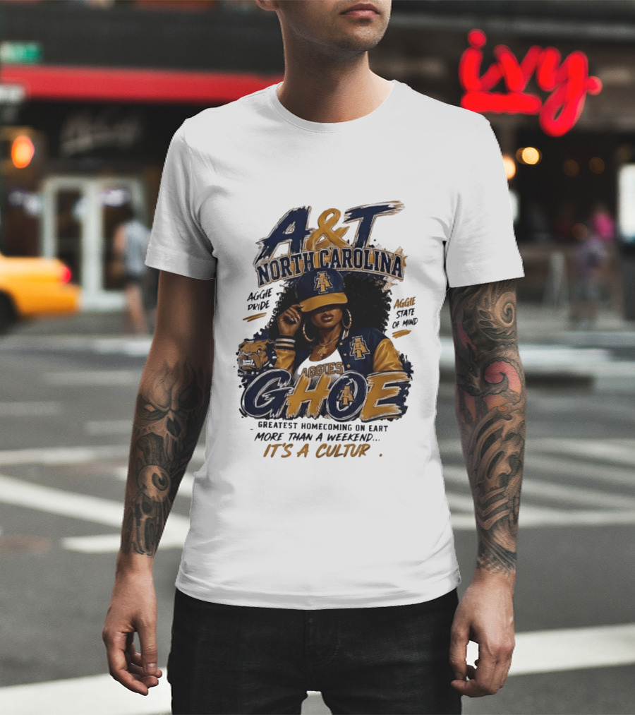 North Carolina A&T Aggie Pride GHOE Greatest Homecoming On Earth Culture T-Shirt