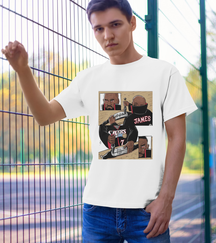 James Sixers 17 Basketball Comic T-Shirt
