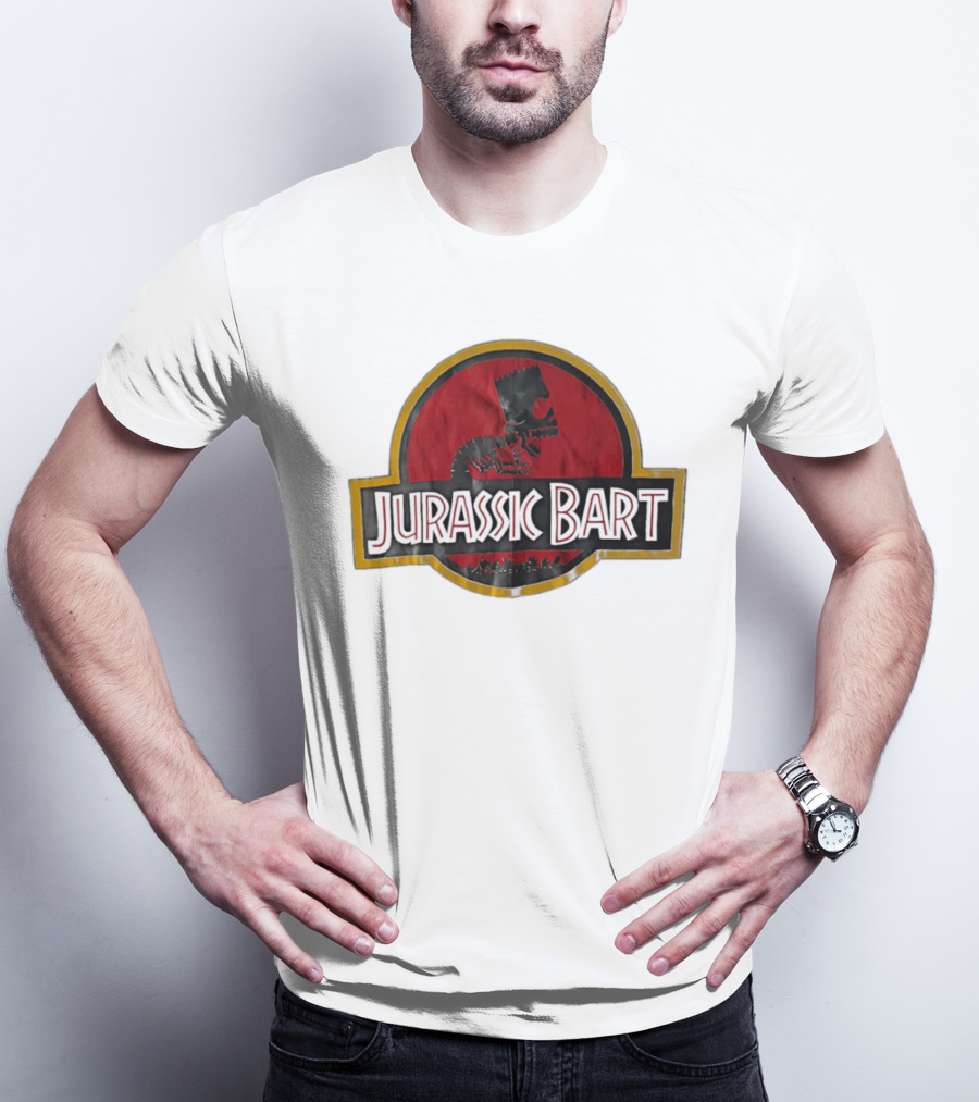 Jurassic Bart The Simpsons Dinosaur Skeleton T-Shirt