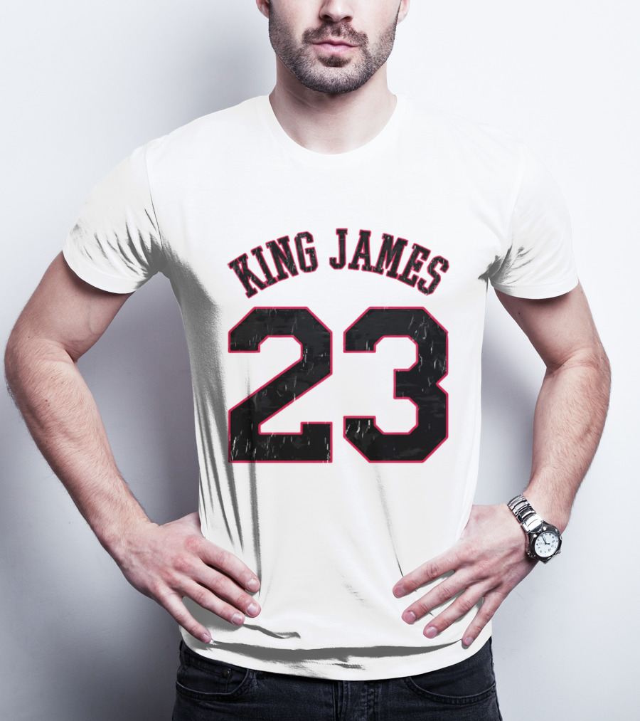 King James 23 Retro Basketball T-Shirt