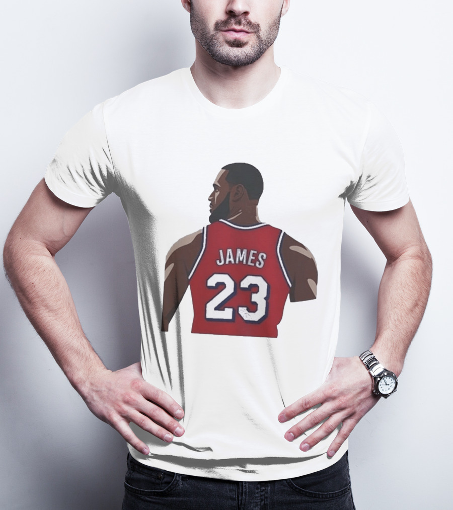 LeBron James 23 Philadelphia 76ers NBA Basketball Lakers Jersey T-Shirt