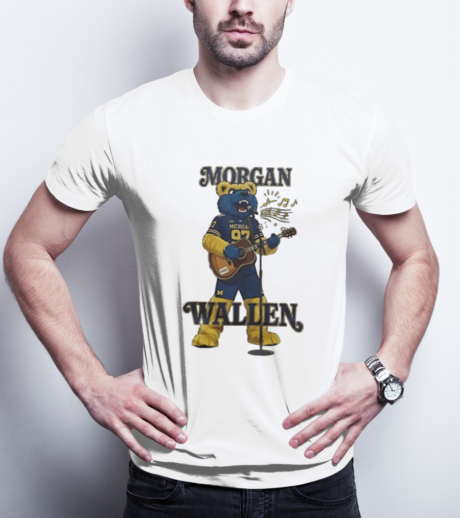 Michigan 97 Football Mascot Morgan Wallen Still The Problem Tour 2026 T-Shirt