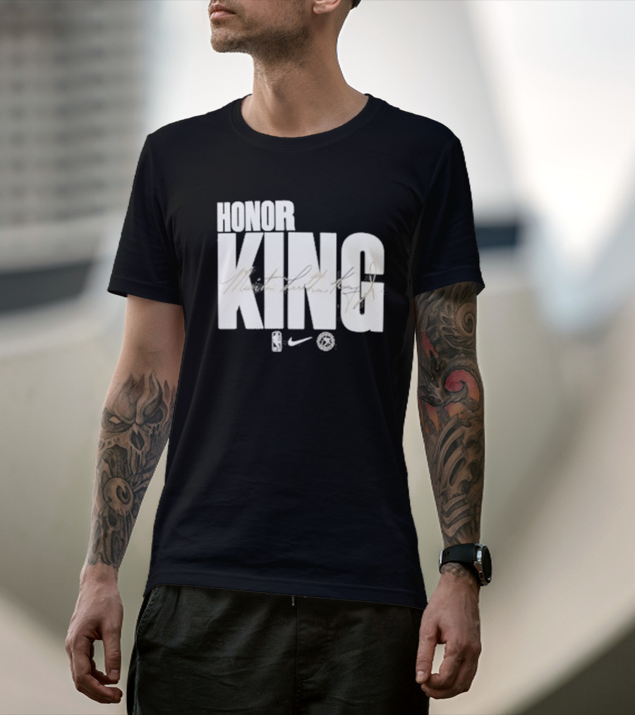 Anthony Edwards NBA Philadelphia 76ers Honor King Martin Luther King Jr Team Issued T-Shirt