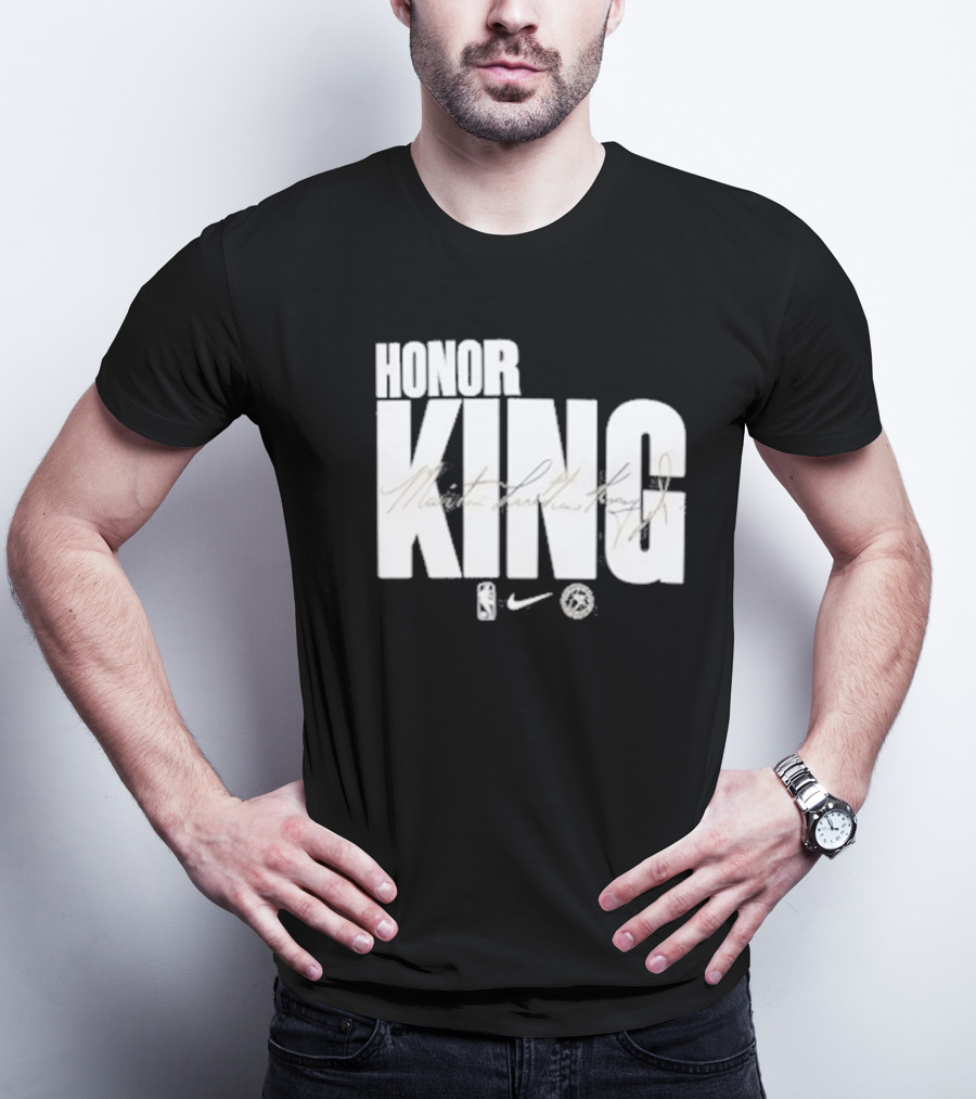 Anthony Edwards NBA Philadelphia 76ers Honor King Martin Luther King Jr Team Issued T-Shirt