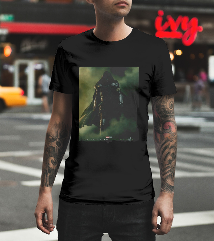 Avengers Doomsday Marvel Studios Dr Doom In Theaters December 18 2026 T-Shirt