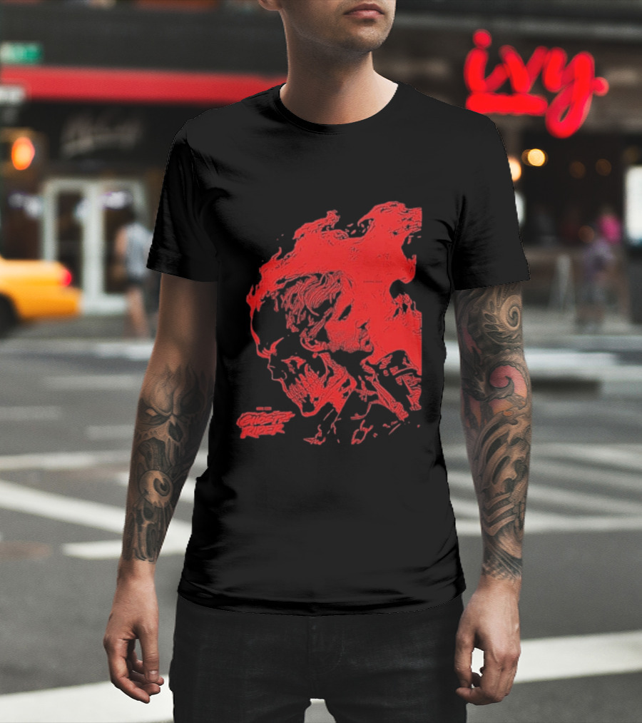 Ryan Gosling Marvel Studios Ghost Rider 2028 Movie Skeleton Flame T-Shirt