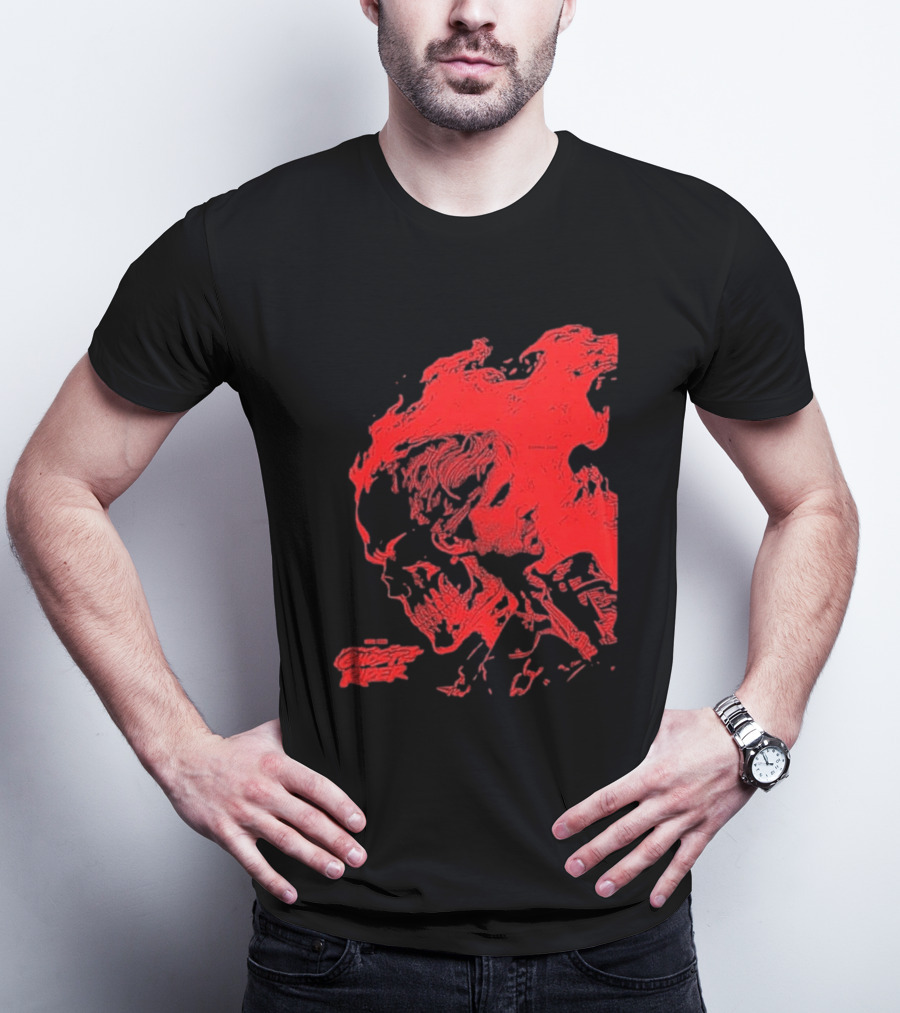 Ryan Gosling Marvel Studios Ghost Rider 2028 Movie Skeleton Flame T-Shirt