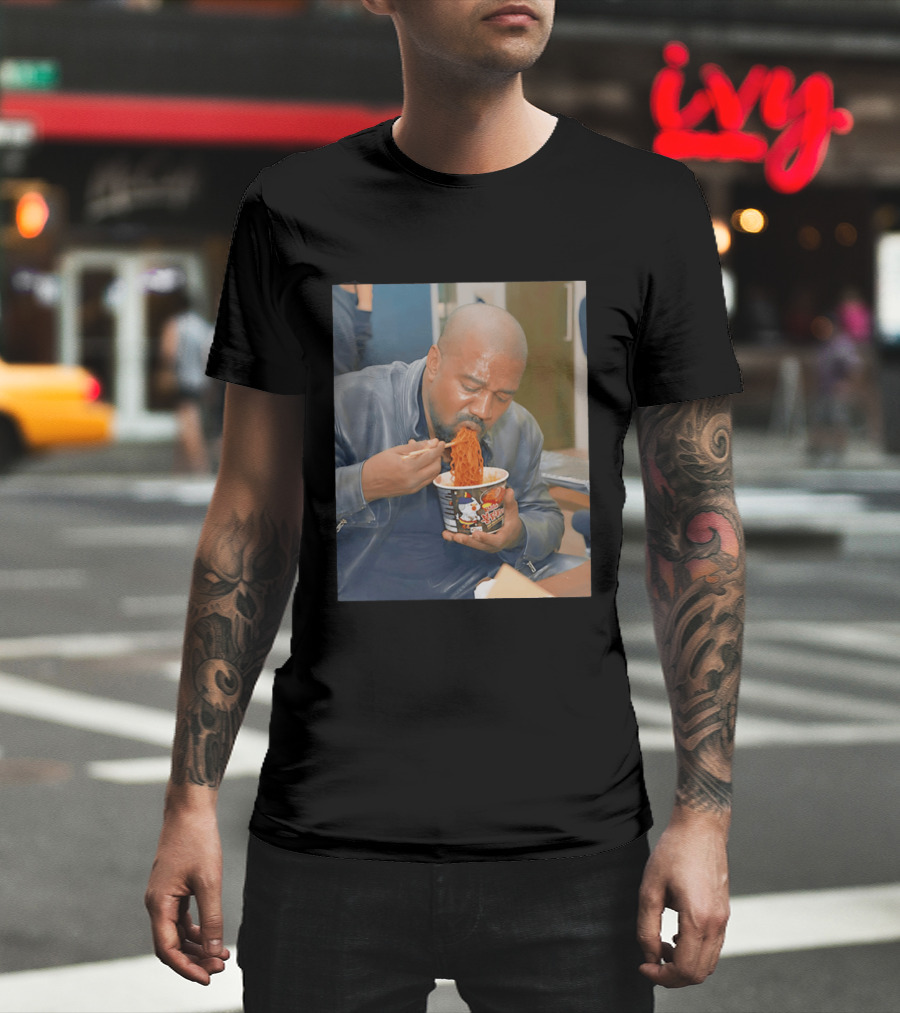 Buldak Bokkeum Myeon Kanye West Noodle Cup Spicy Challenge T-Shirt
