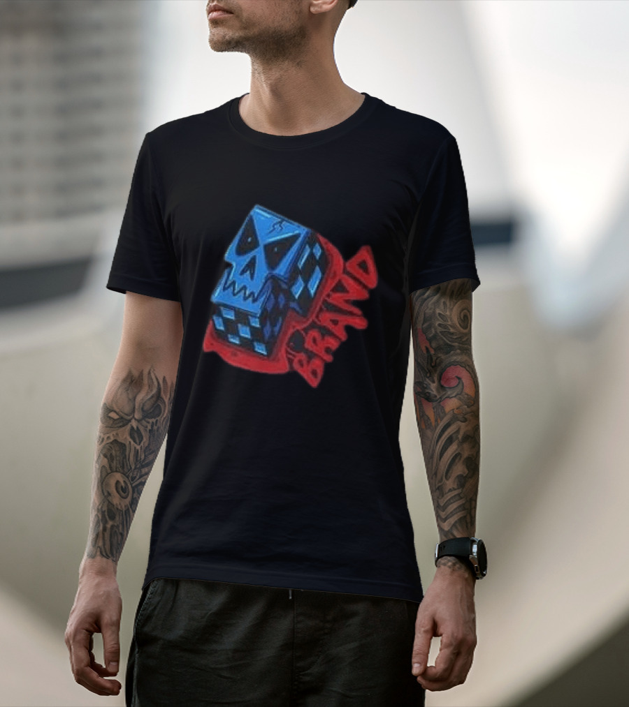 Don't Let Your Love For Somebody Overlook The Reality Of The Situation Skull Cube Brand T-Shirt