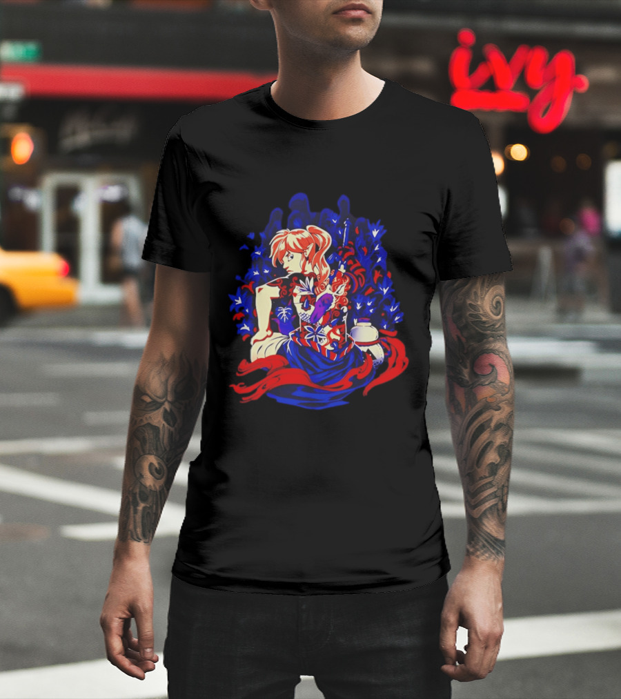 Legend Of Zelda Link Tattoo Art With Elven Warrior And Magical T-Shirt