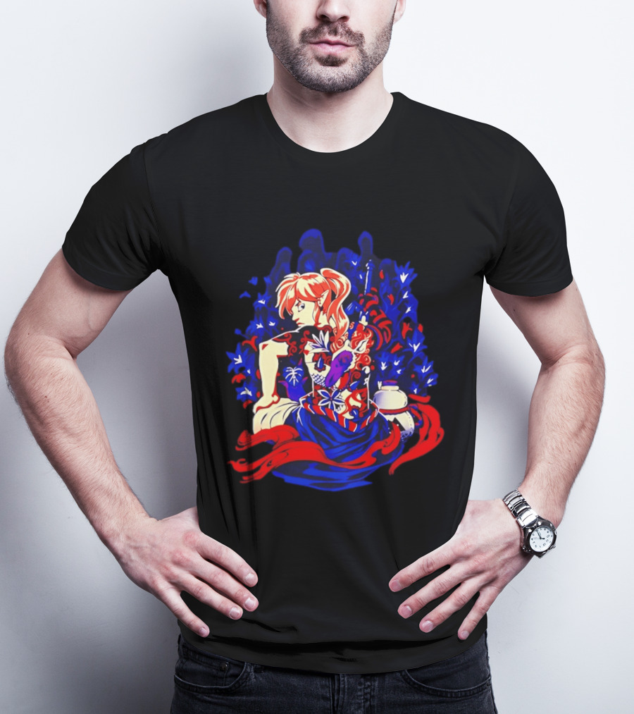 Legend Of Zelda Link Tattoo Art With Elven Warrior And Magical T-Shirt