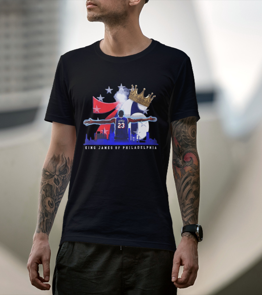 LeBron James NBA 76ers King James Of Philadelphia T-Shirt