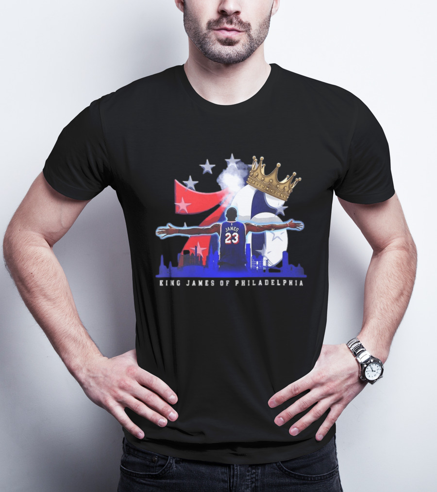 LeBron James NBA 76ers King James Of Philadelphia T-Shirt