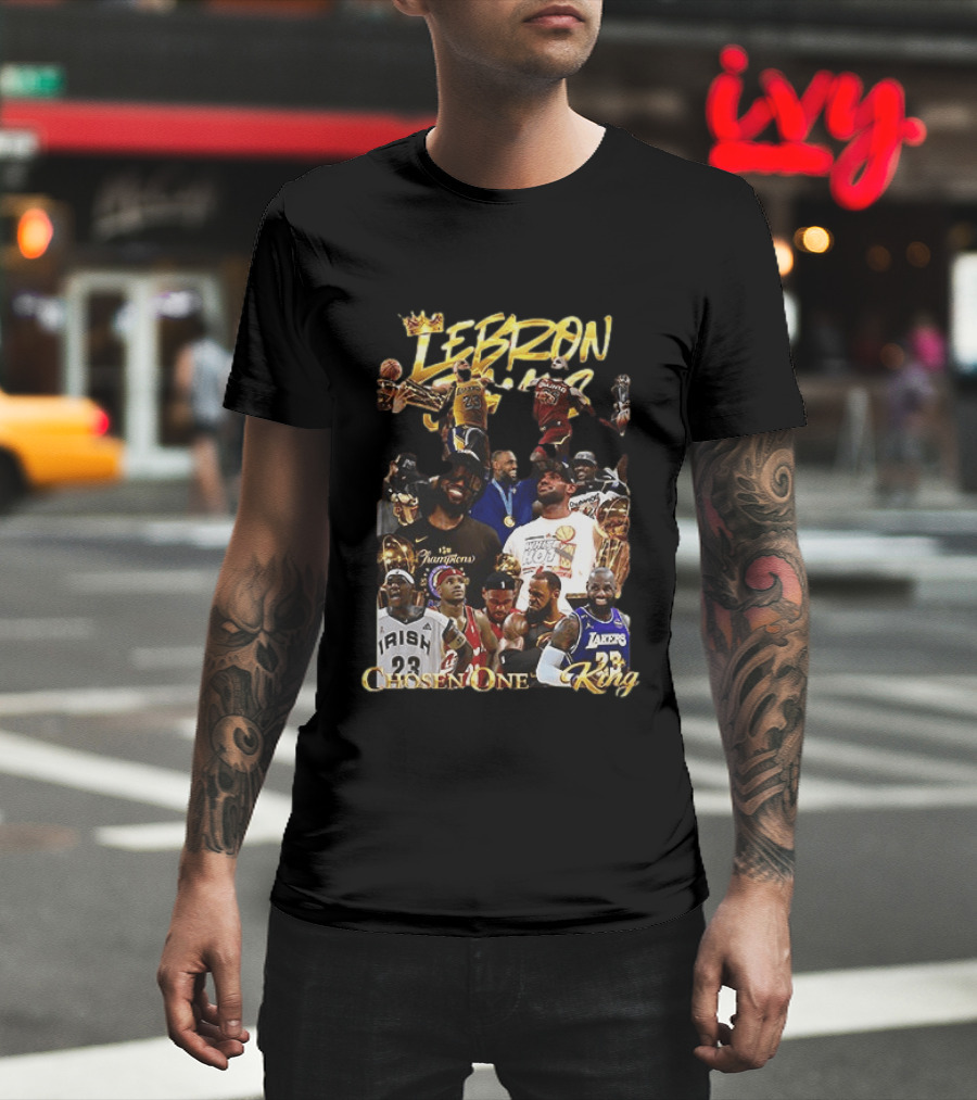 Lebron James Chosen One King Lakers Heat Cavaliers Lakers Champions T-Shirt