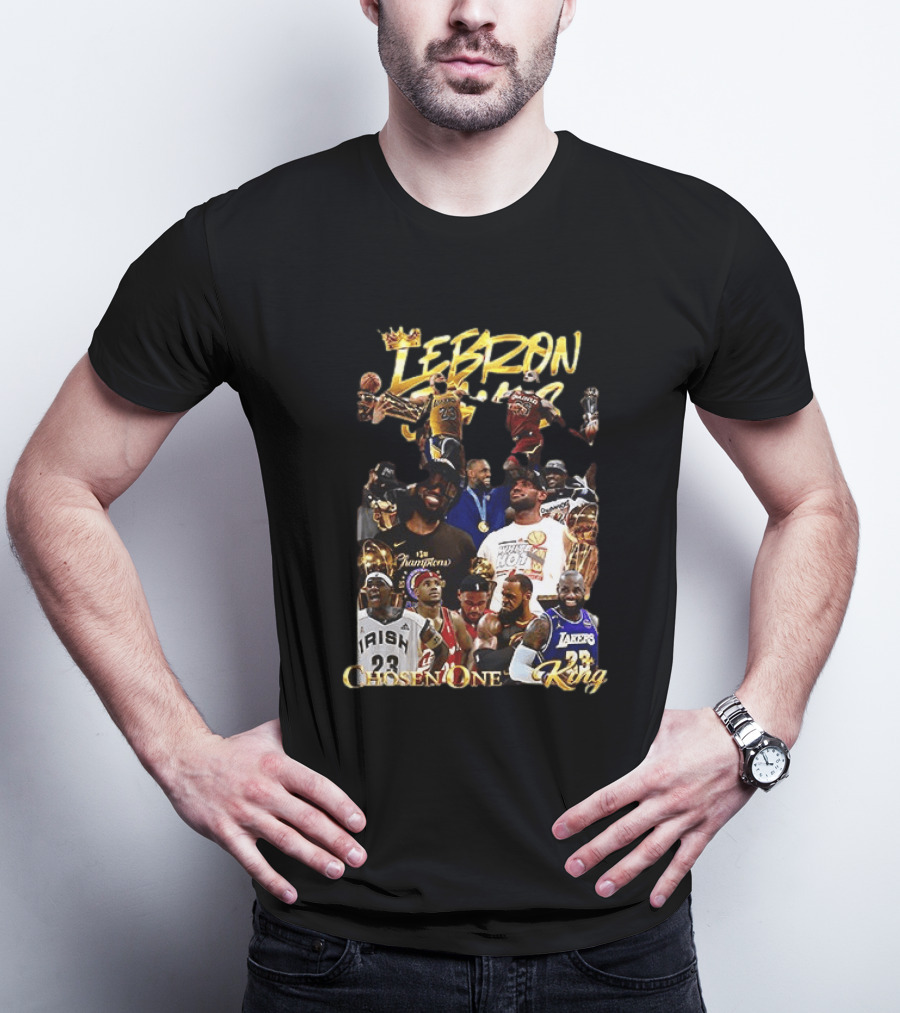 Lebron James Chosen One King Lakers Heat Cavaliers Lakers Champions T-Shirt