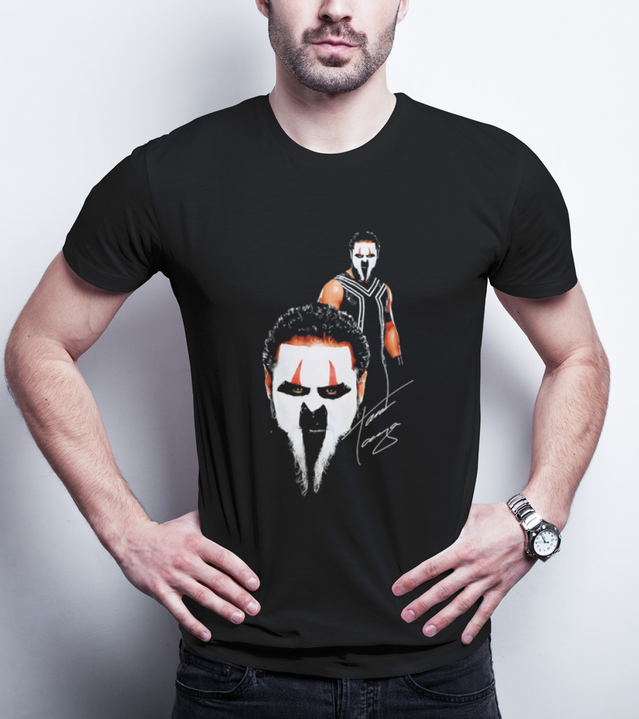 Tama Tonga Face Paint Mask Wrestler Signature T-Shirt