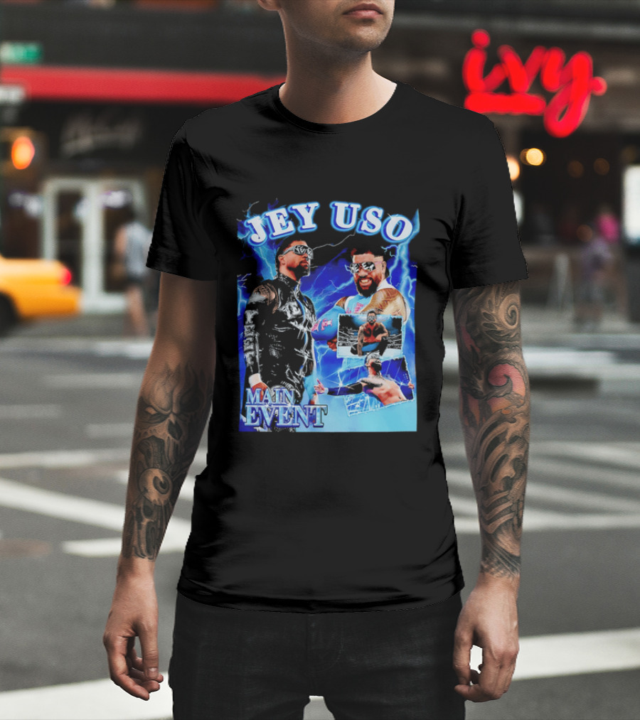 Jey Uso Main Event Yeet Energy Wrestling Highlights T-Shirt