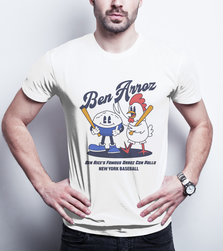Ben Arroz New York Baseball Arroz Con Pollo Players T-Shirt