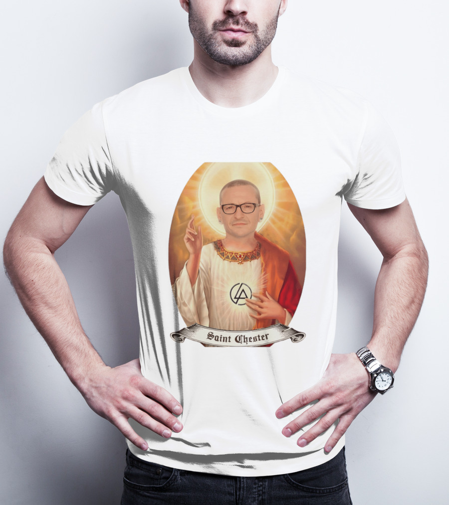 Chester Bennington Saint Chester Linkin Park Memorial T-Shirt