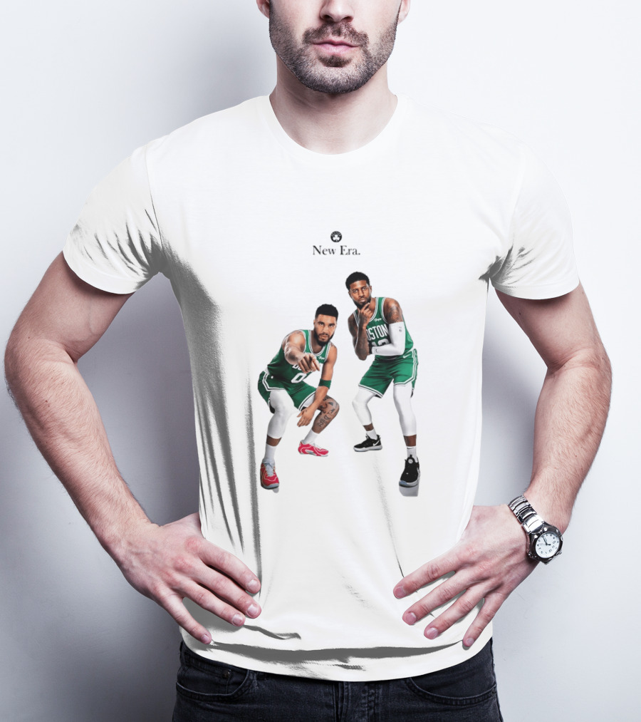 Boston Celtics Jayson Tatum Paul George New Era T-Shirt