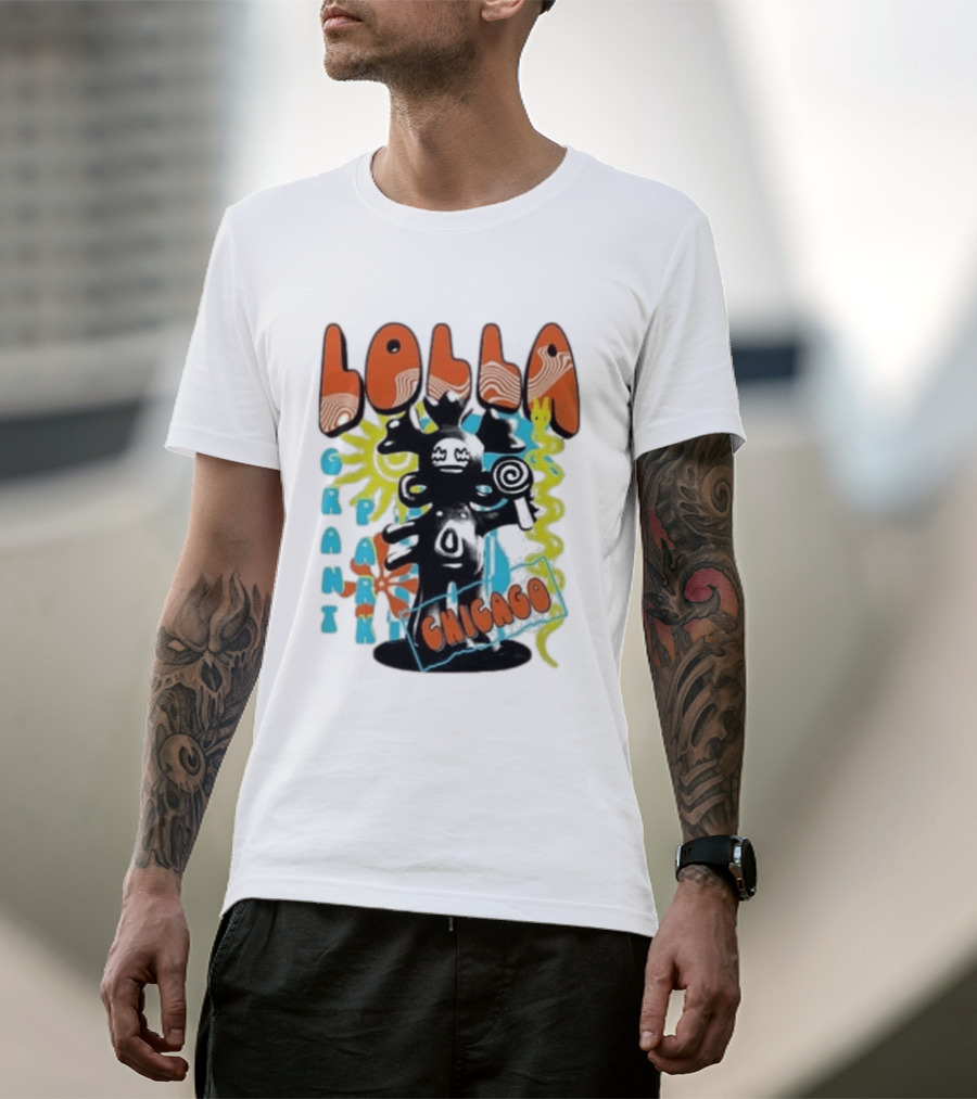 Lollapalooza Festival Lolla Grant Park Chicago Lineup July 30 Aug 2 2026 T-Shirt