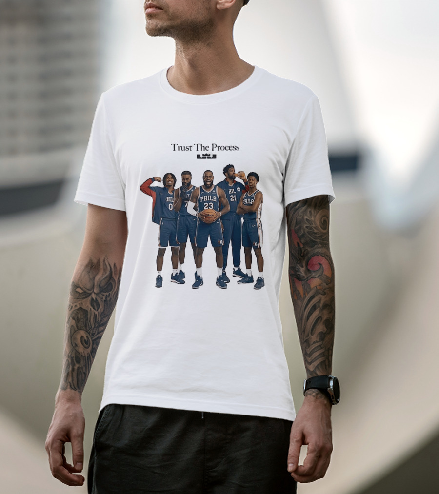 Trust The Process Philly Basketball Team Players T-Shirt