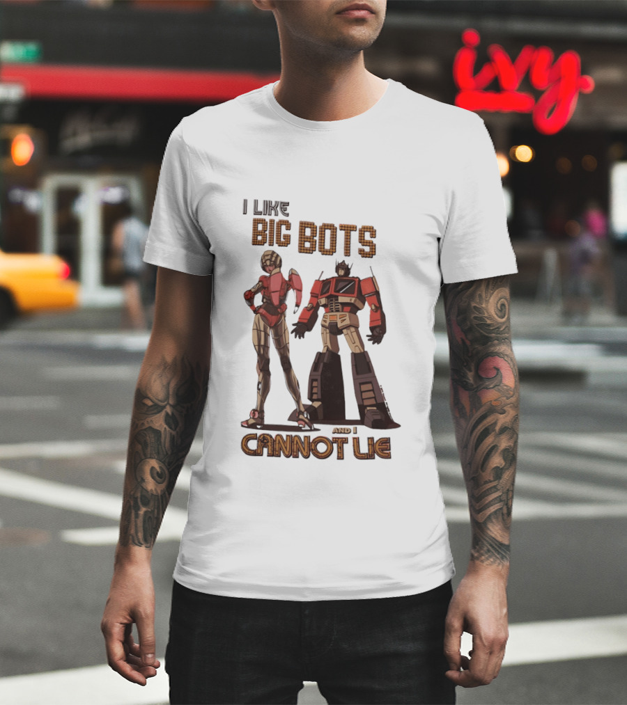I Like Big Bots And I Cannot Lie Optimus Prime Elita One Transformers Generation 1 T-Shirt