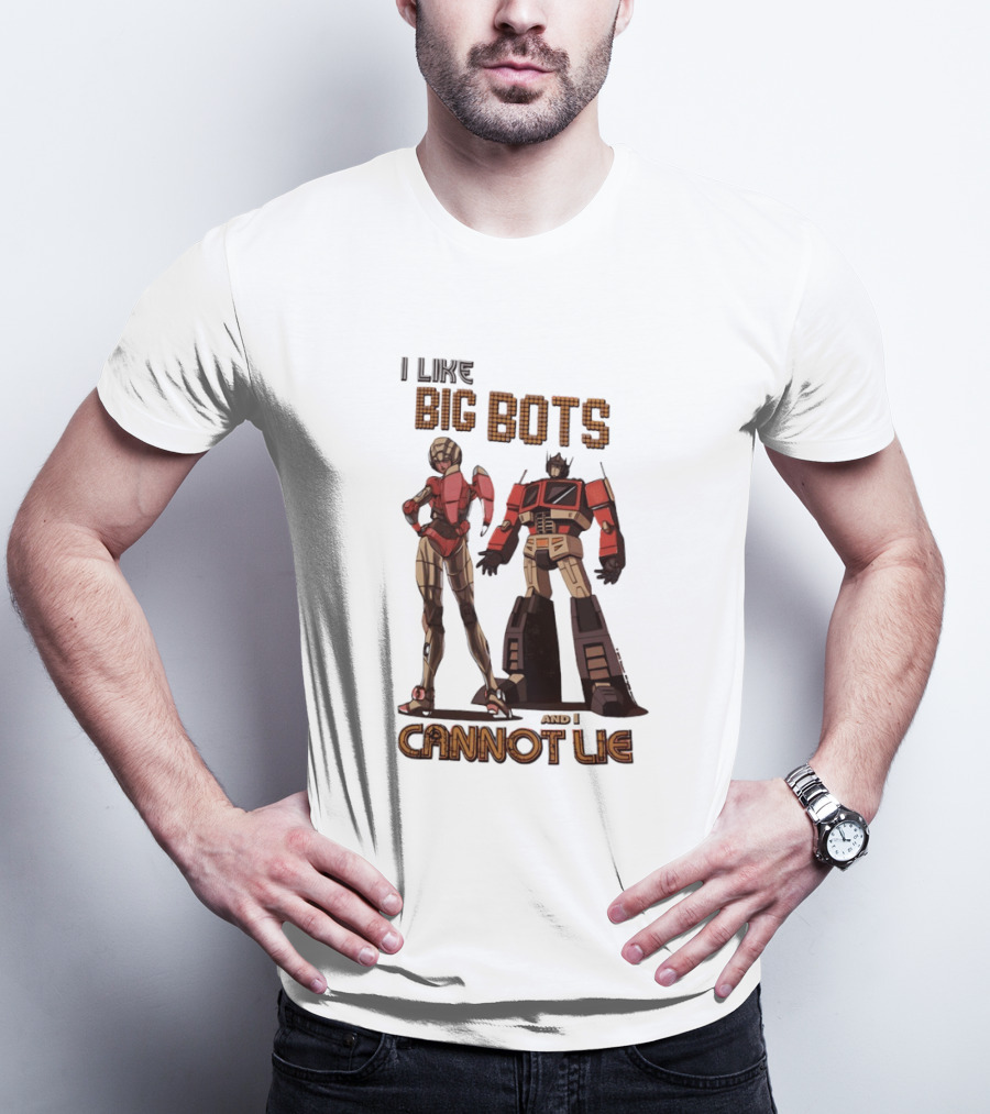 I Like Big Bots And I Cannot Lie Optimus Prime Elita One Transformers Generation 1 T-Shirt