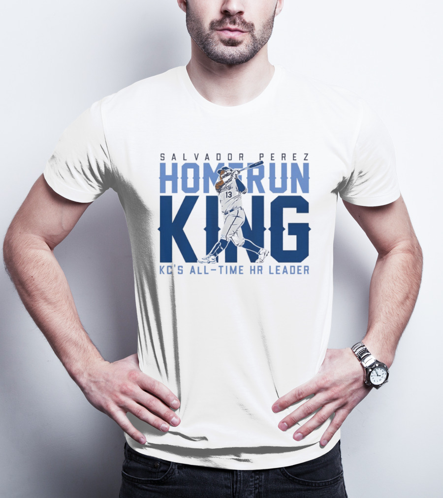 Salvador Perez Home Run King KC's All Time HR Leader T-Shirt