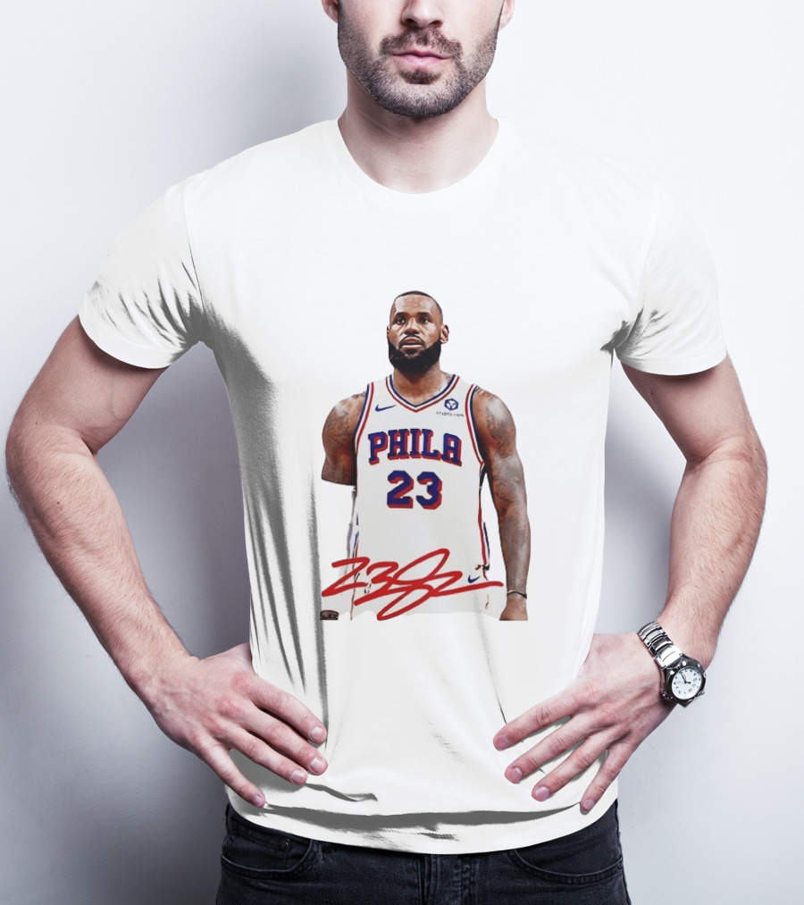 Philadelphia 23 LeBron James NBA Jersey Philly Arrival T-Shirt