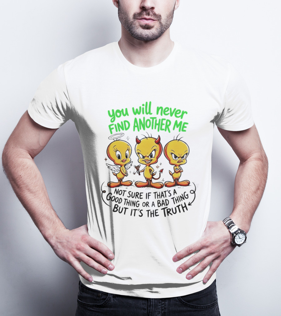 Tweety Bird You Will Never Find Another Me Good Or Bad Truth T-Shirt