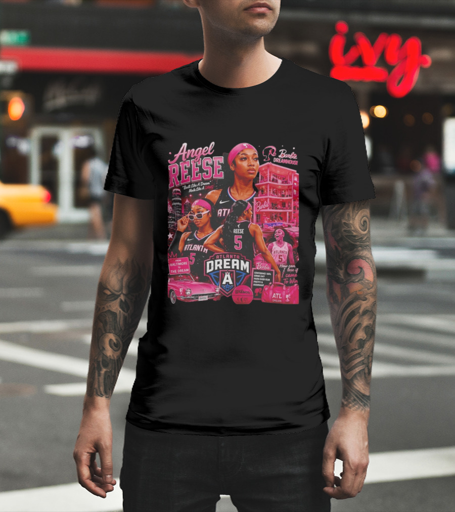 Angel Reese Barbie Dreamhouse Atlanta Dream Basketball Dawg Confidence Dominant T-Shirt
