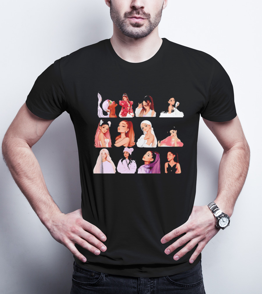 Ariana Grande New Collection Animated Style Portraits T-Shirt