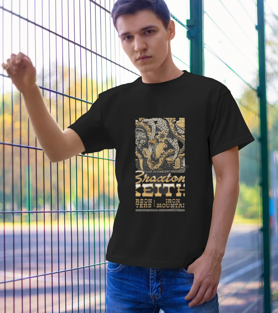 Braxton Keith Live In Concert 2026 Columbus Ohio Neon Dreams Tour T-Shirt