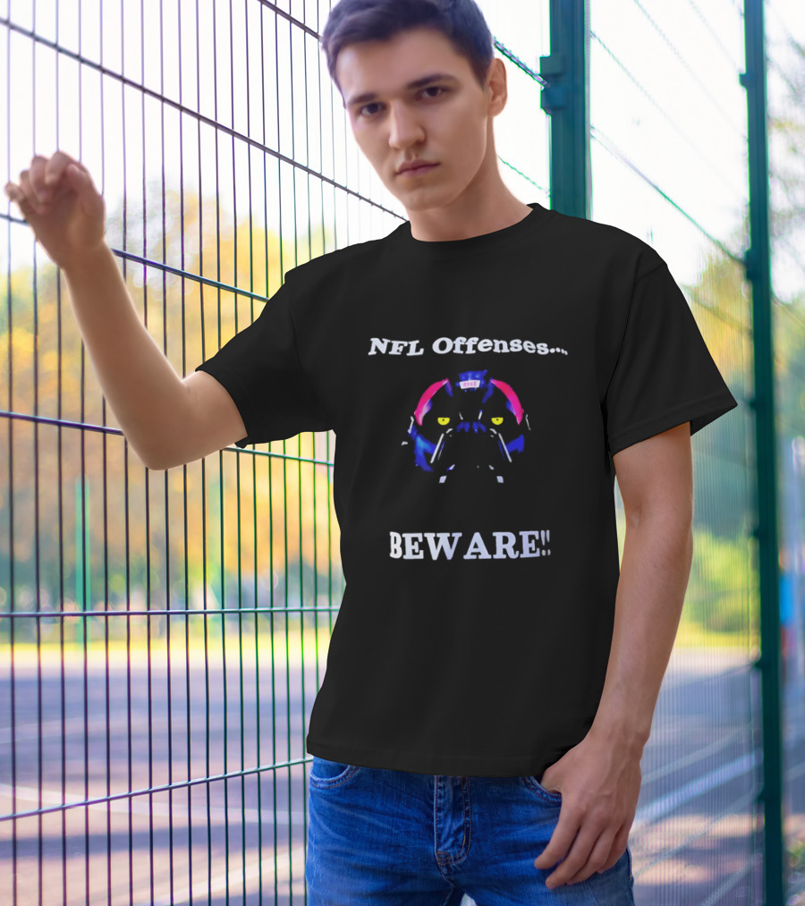 NFL Offenses Beware Bulldog T-Shirt