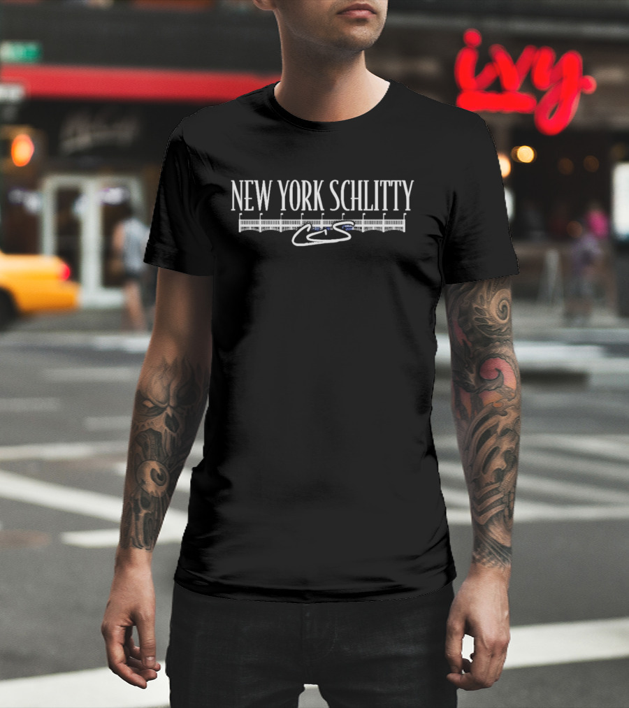 New York Schlitty Yankees Bat Baseball T-Shirt