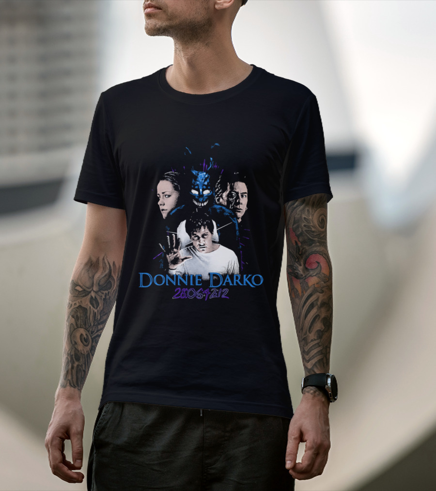 Donnie Darko 28 06 42 12 Characters And Mask T-Shirt