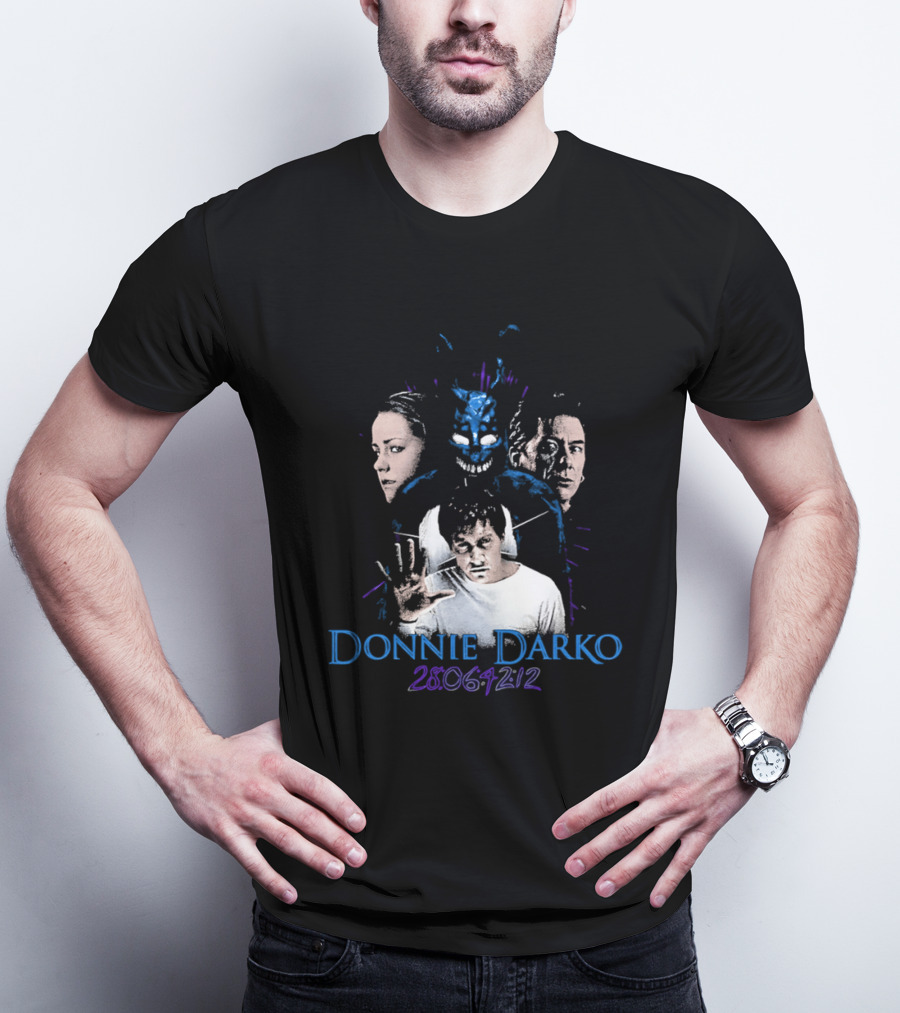 Donnie Darko 28 06 42 12 Characters And Mask T-Shirt