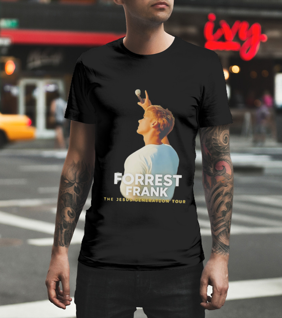 Forrest Frank The Jesus Generation Tour Microphone Pose T-Shirt