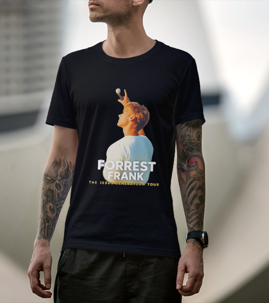 Forrest Frank The Jesus Generation Tour Microphone Pose T-Shirt