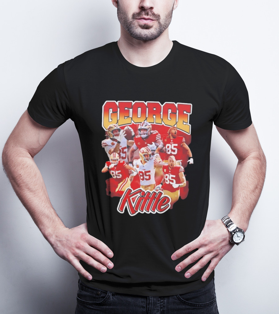 George Kittle 90s Bootleg Vintage Style Football Fan Collection T-Shirt