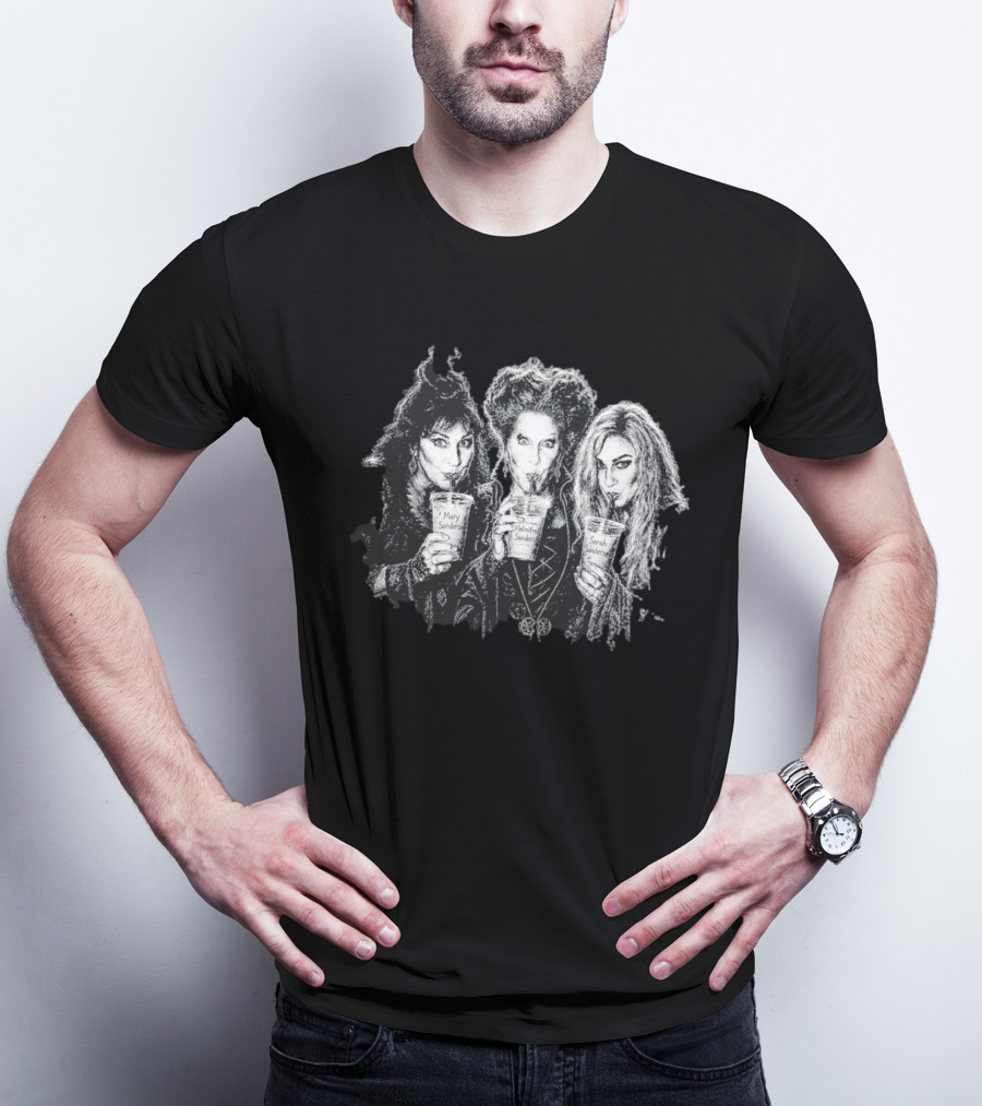 Hocus Pocus Sanderson Sisters Mary Winifred Sarah Iced Coffee Disney Halloween 2026 T-Shirt