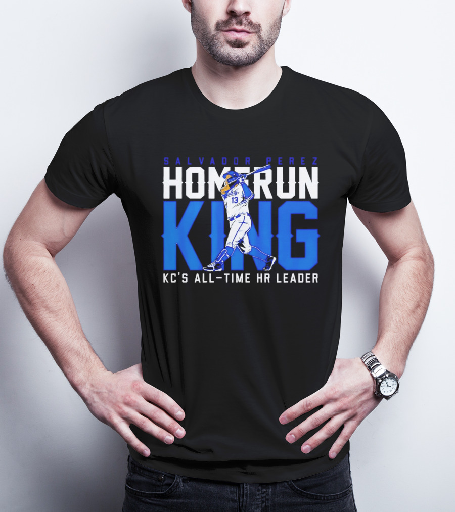 Salvador Perez Homerun King KC's All Time HR Leader T-Shirt