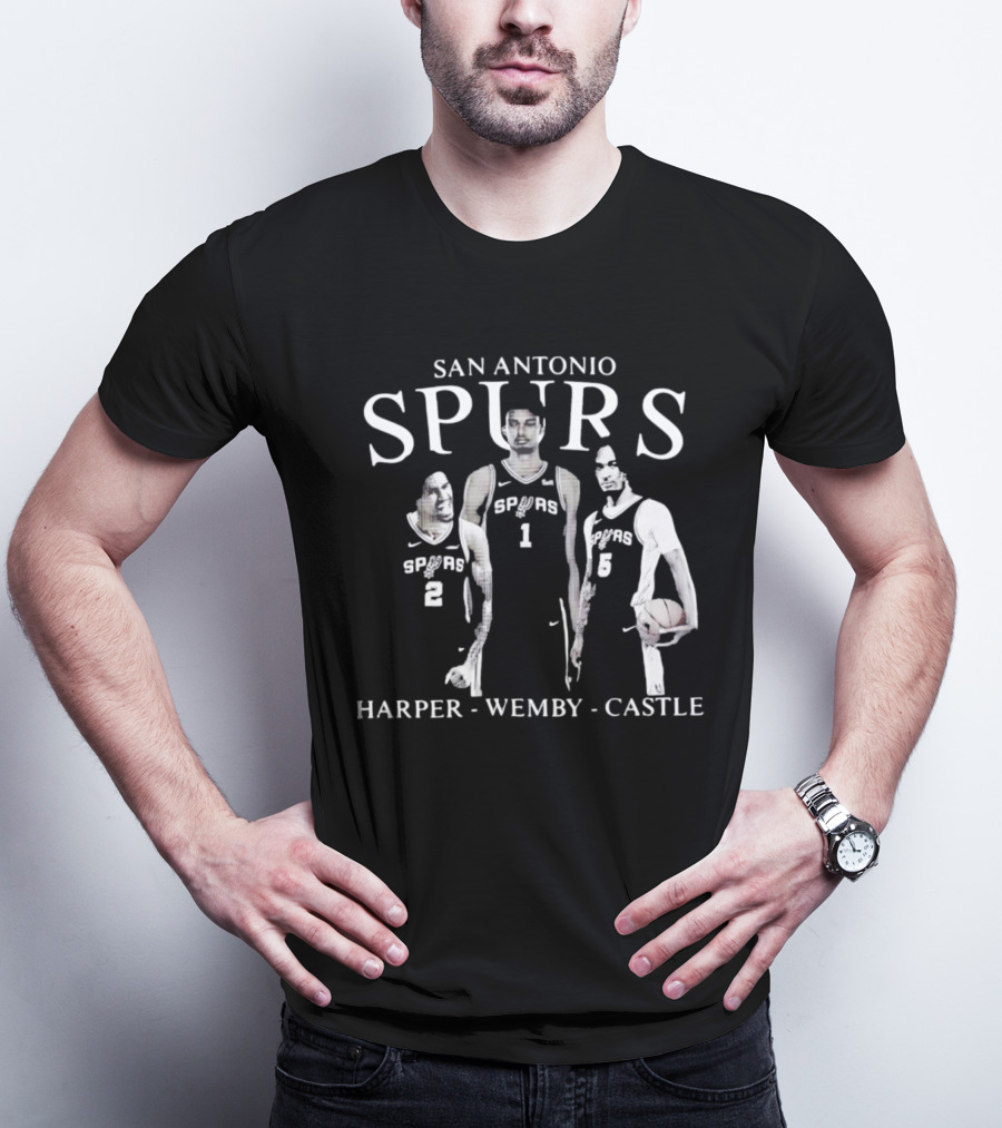 San Antonio Spurs Harper Wemby Castle T-Shirt