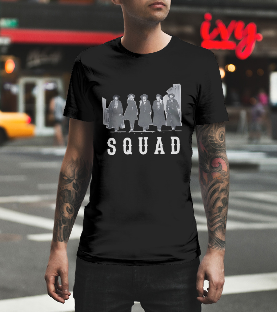 SQUAD Western Movie Characters Clint Eastwood Cowboy T-Shirt