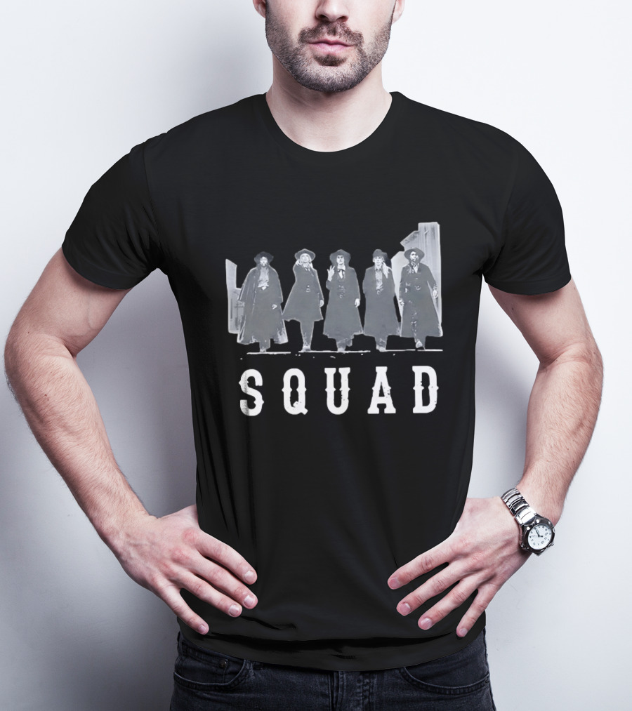 SQUAD Western Movie Characters Clint Eastwood Cowboy T-Shirt